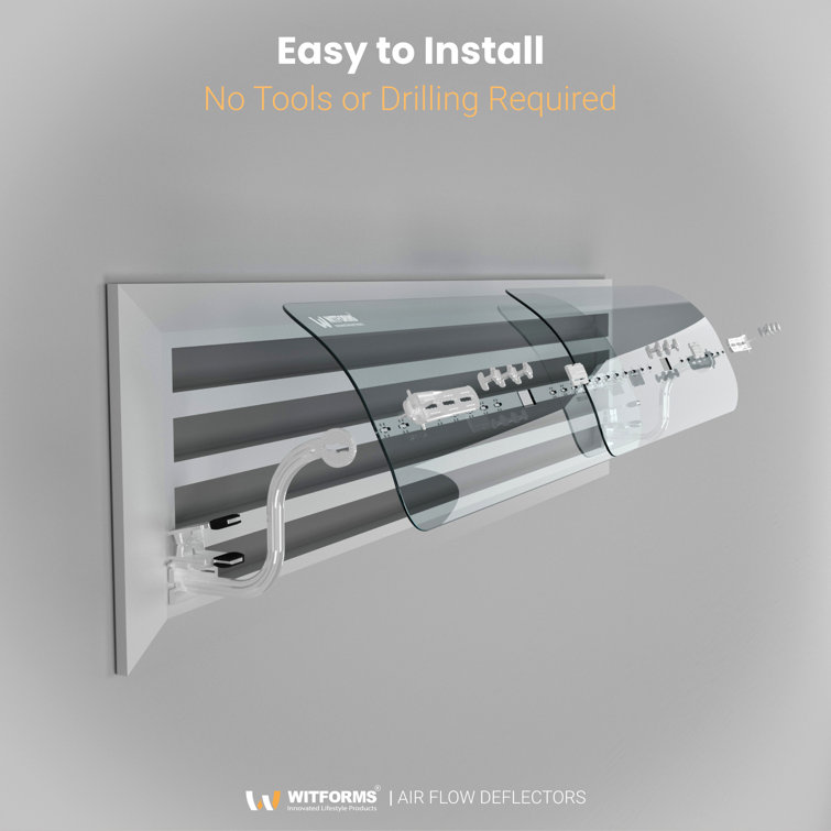 Witforms / Grille - Adjustable AC Air Deflector Suitable for Central Air Conditioner's Grille ...